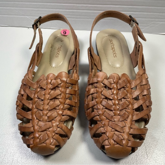 Softspots | Shoes | Vintage Softspots Leather Huarache Slingback ...
